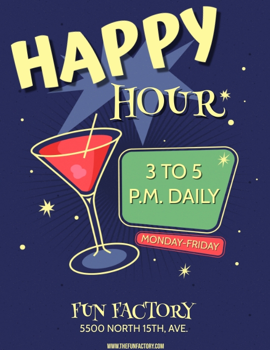 HAPPY HOUR Template | PosterMyWall