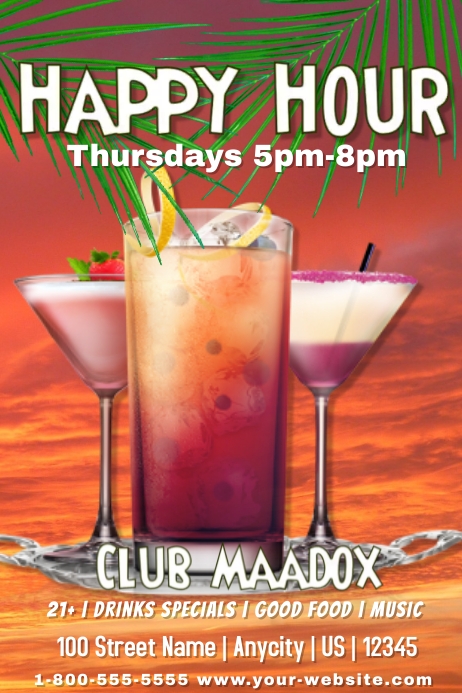 Happy Hour Template | PosterMyWall