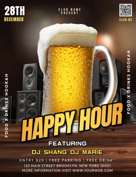 Happy Hour Template | PosterMyWall