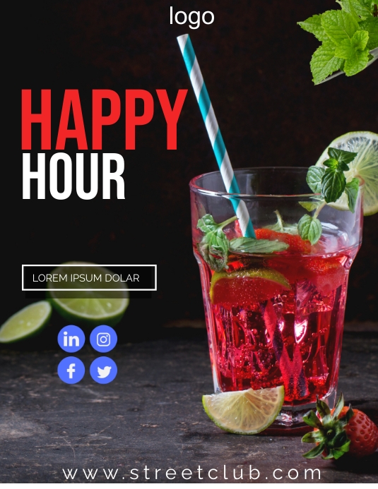 happy hour Template | PosterMyWall