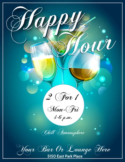 HAPPY HOUR | PosterMyWall