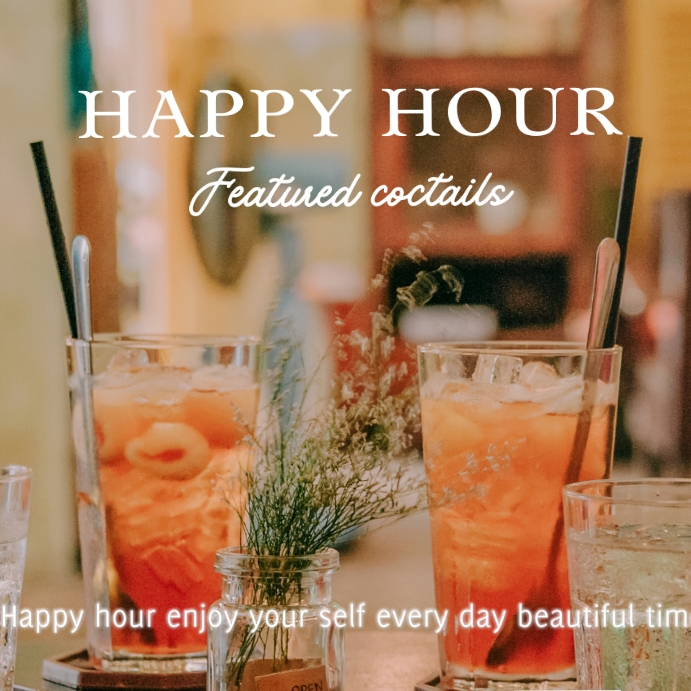Happy hour Template | PosterMyWall