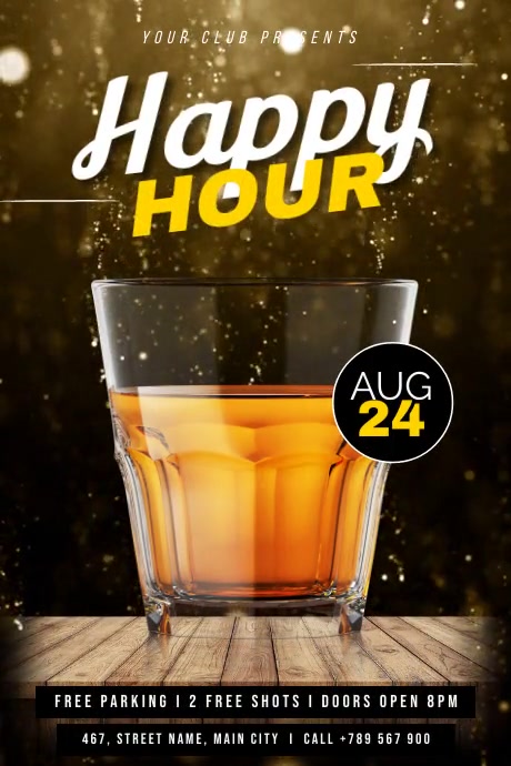 Plantilla de Happy Hour | PosterMyWall