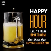 Happy Hour Ads Template | PosterMyWall