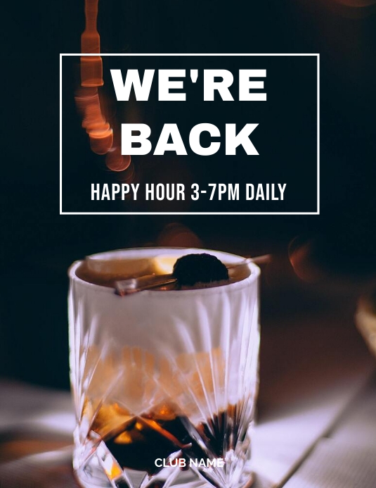 happy hour Template | PosterMyWall