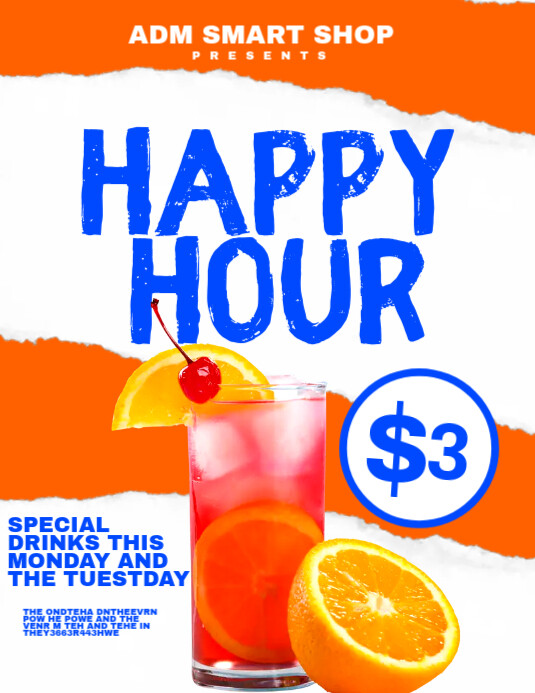 happy hour Template | PosterMyWall