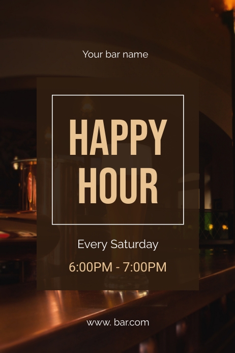 Happy hour Template | PosterMyWall