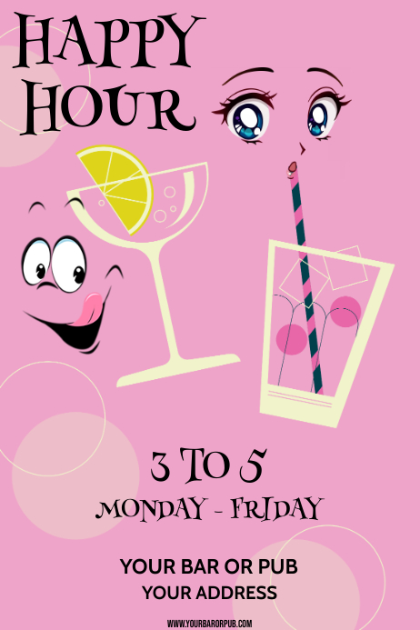 HAPPY HOUR Template | PosterMyWall