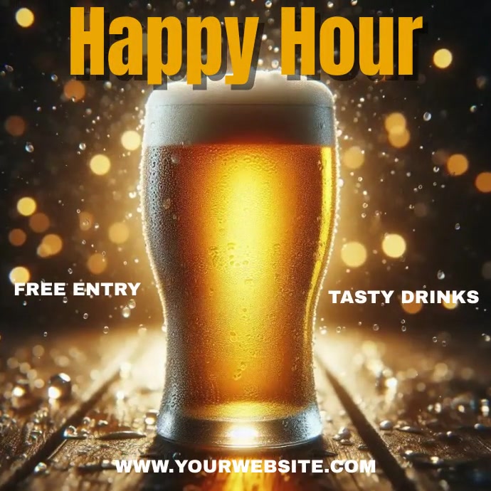 Happy Hour Template | PosterMyWall