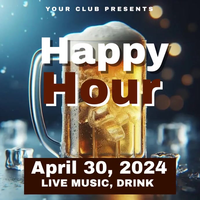 Happy Hour Template | PosterMyWall