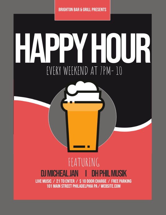 Happy Hour Template | PosterMyWall