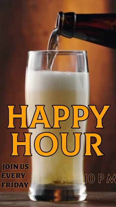 happy hour Template | PosterMyWall