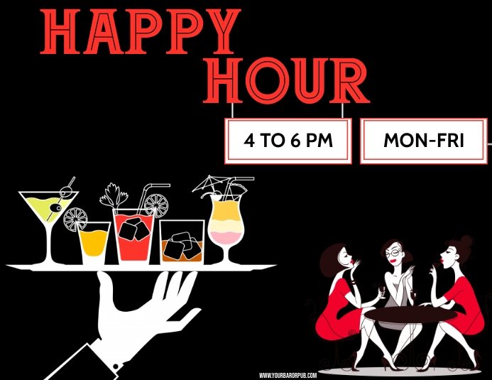 HAPPY HOUR Template | PosterMyWall