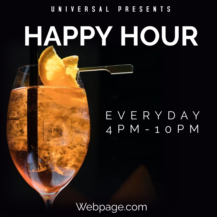 Copy of happy hour | PosterMyWall