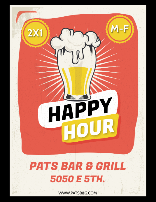 HAPPY HOUR Template | PosterMyWall