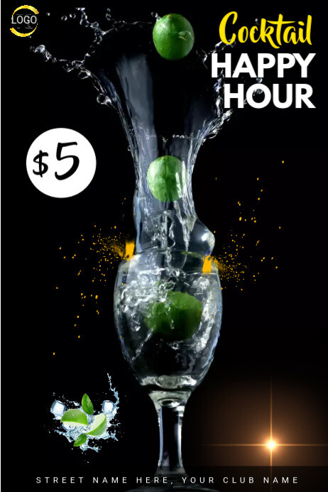 happy hour Template | PosterMyWall
