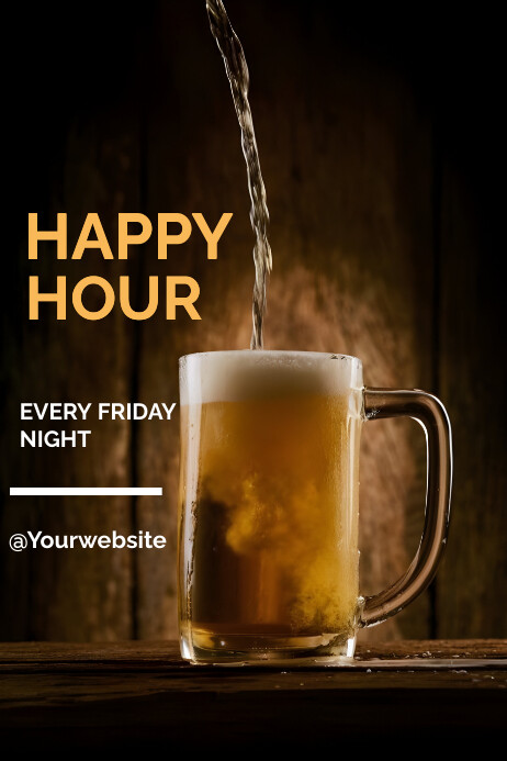 Plantilla de Happy hour | PosterMyWall