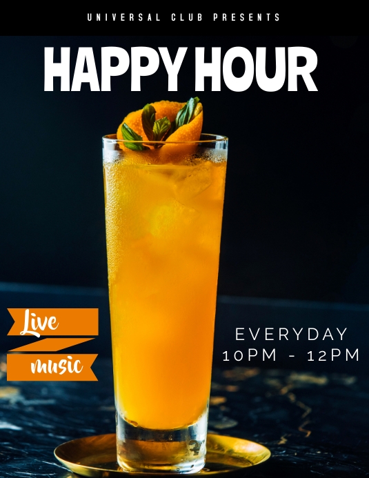 happy hour Template | PosterMyWall