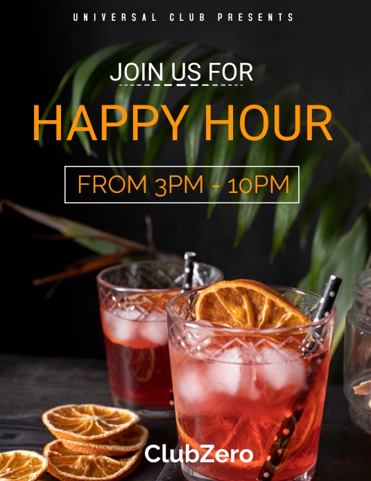 happy hour Template | PosterMyWall