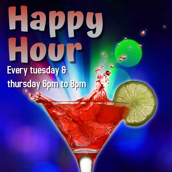 Happy Hour Template | PosterMyWall