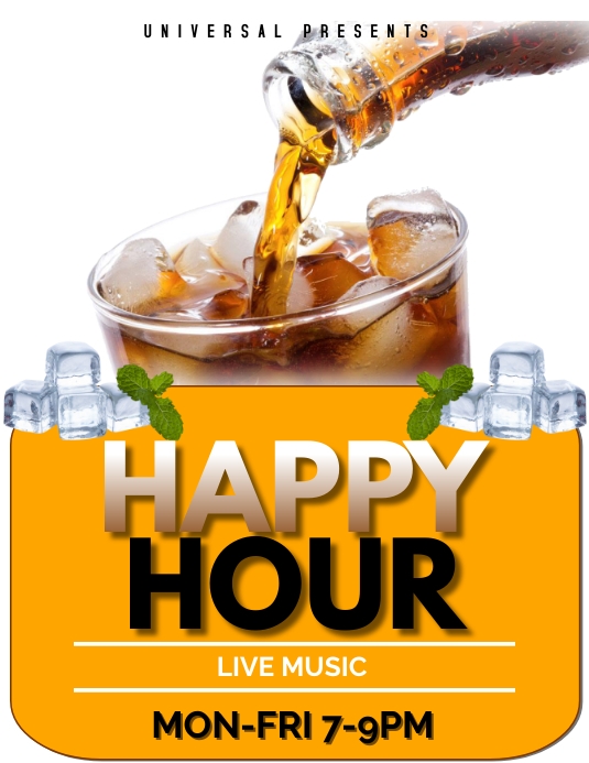 happy hour Template | PosterMyWall