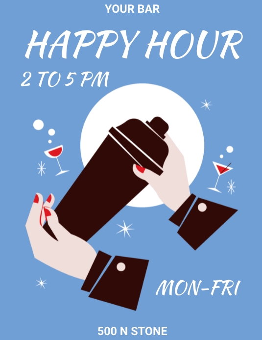 HAPPY HOUR Template | PosterMyWall