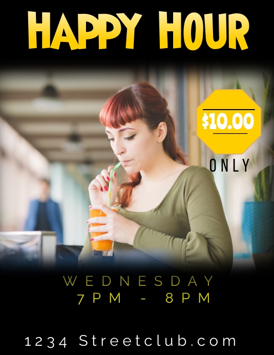 happy hour Template | PosterMyWall