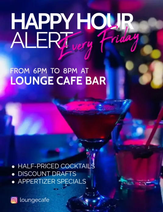 Happy Hour Template | PosterMyWall