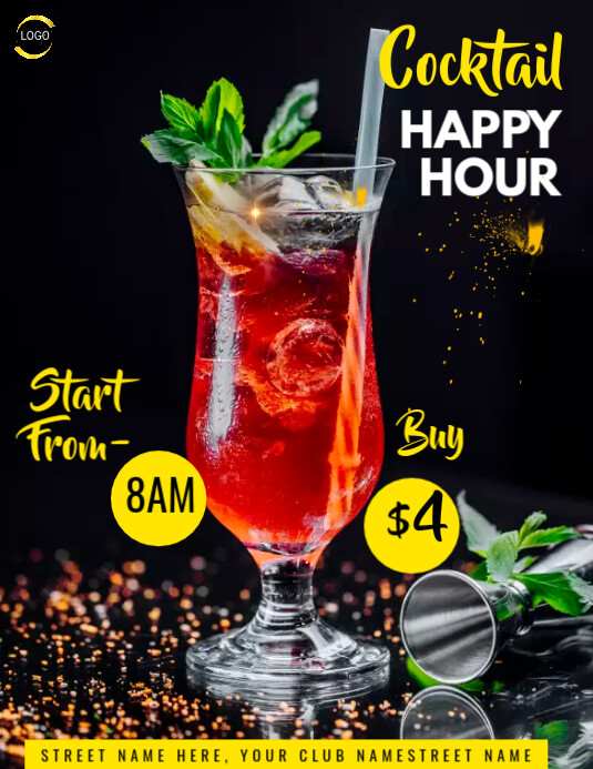 happy hour Template | PosterMyWall