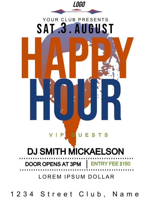 happy hour Template | PosterMyWall