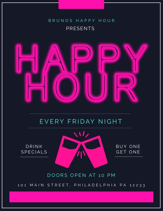 Happy Hour Template | PosterMyWall