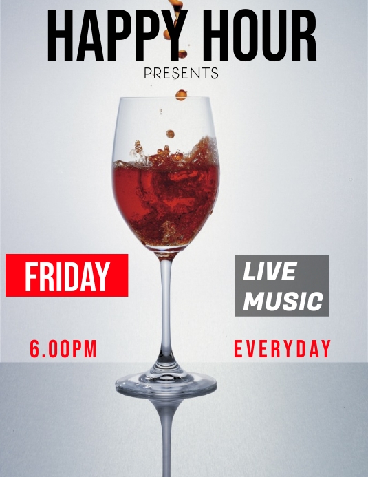 happy hour Template | PosterMyWall