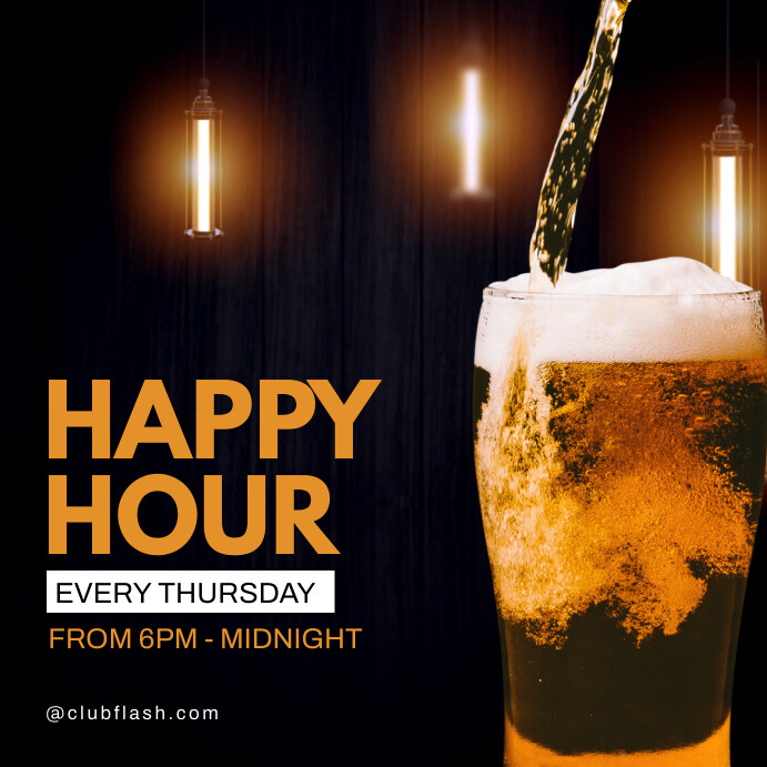 happy hour Template | PosterMyWall