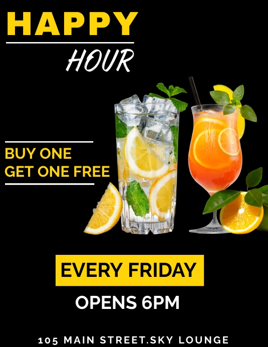 Copy of Happy hour | PosterMyWall