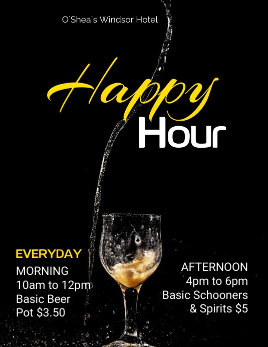 HAPPY HOUR Template | PosterMyWall