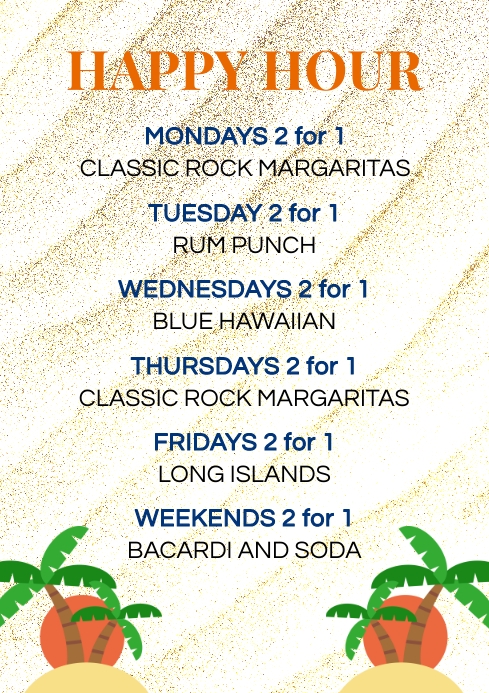 Happy hour Template | PosterMyWall