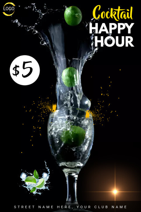happy hour Template | PosterMyWall