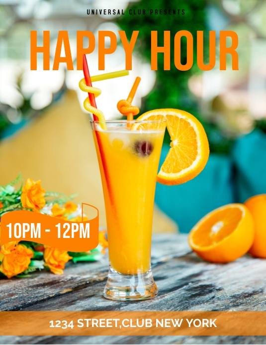 happy hour Template | PosterMyWall