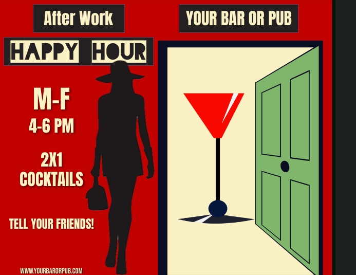 HAPPY HOUR Template | PosterMyWall