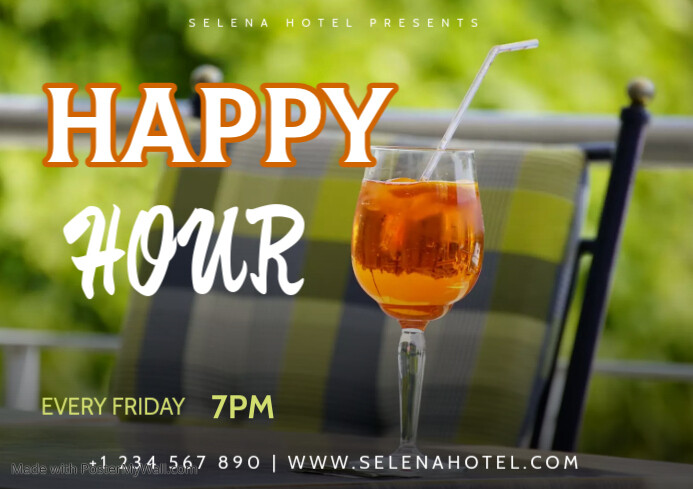 Happy hour Template | PosterMyWall