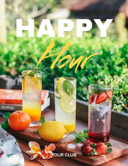 happy hour Template | PosterMyWall