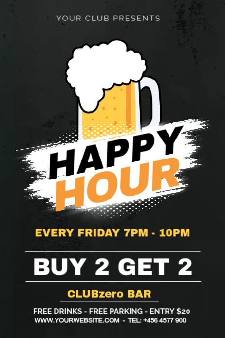 happy hour Template | PosterMyWall