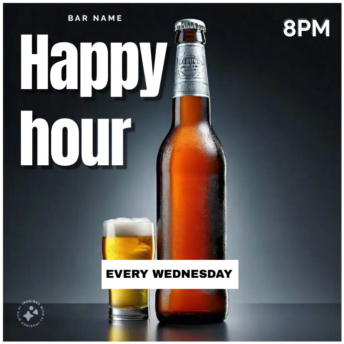 Happy Hour Template | PosterMyWall
