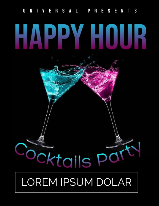 happy hour Template | PosterMyWall