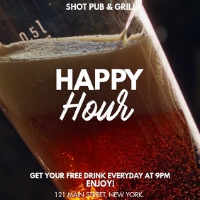 HAPPY HOUR Template | PosterMyWall