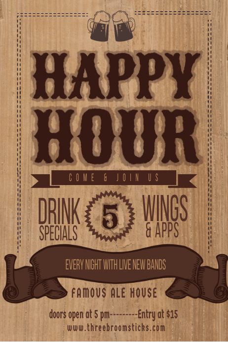 Happy Hour Event Template | PosterMyWall