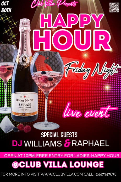 Happy hour events Template | PosterMyWall