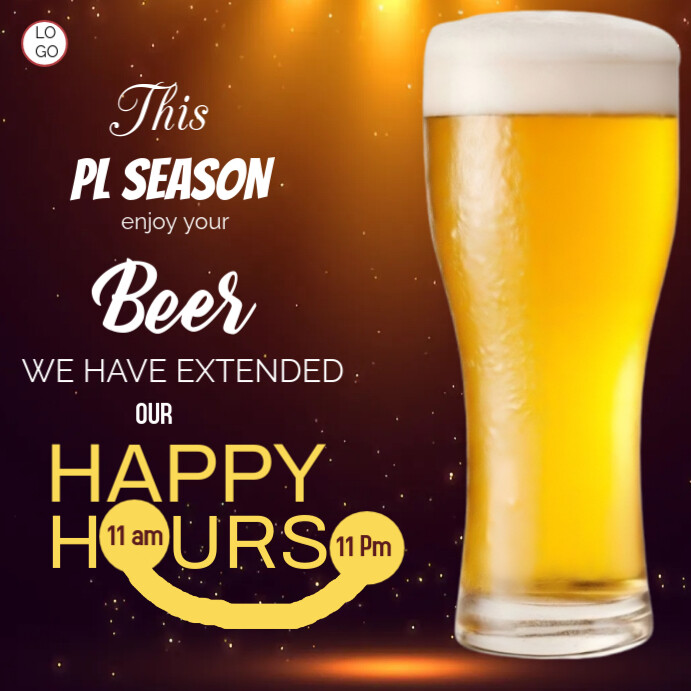 Copy of Happy hour flyer | PosterMyWall