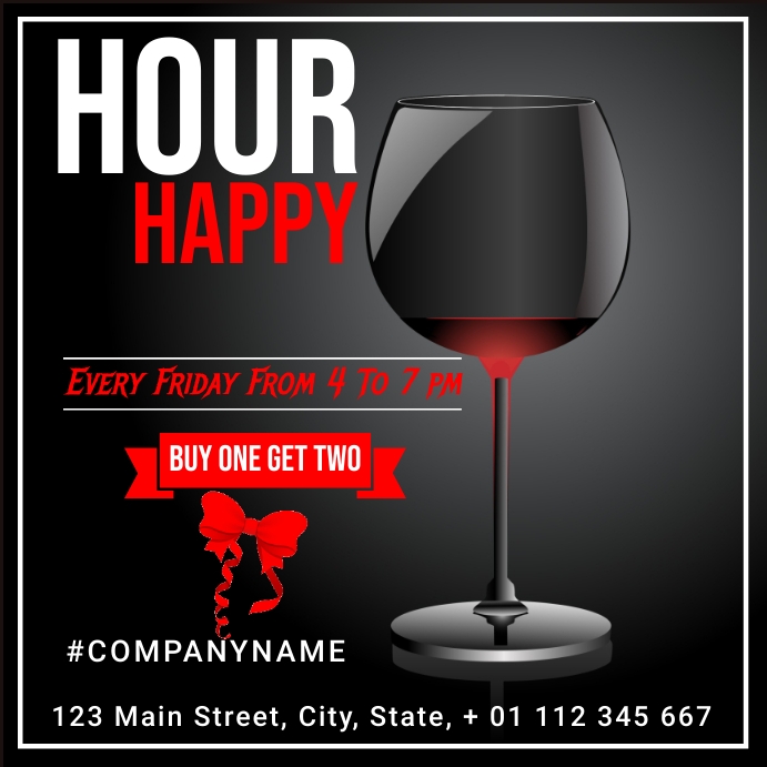 Happy Hour Flyer Template | PosterMyWall
