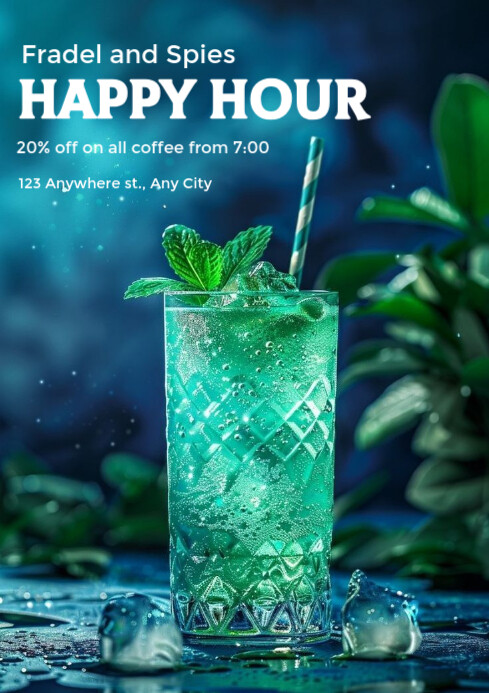 happy hour flyers Template | PosterMyWall